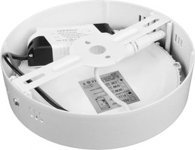 T-LED Bílý přisazený LED panel kulatý 170mm 12W Barva světla: Studená bílá 10285