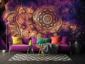 Malvis ® Tapeta Mandala Ultra Violet Vel. (šířka x výška): 216 x 140 cm