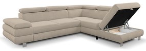 Sedací souprava CONTI NEW | 276x226 cm | PRAVÁ | rozkládací + úložný prostor | VÝBĚR TKANIN