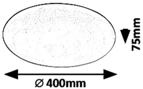 Rabalux 5445 - LED Stmívatelné stropní svítidlo DANNY LED/36W/230V + DO