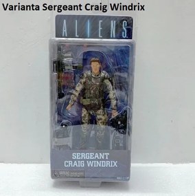 NECA figurka Predátor Lab Escape x Vetřelec Varianta: Sergeant Craig Windrix, s krabicí