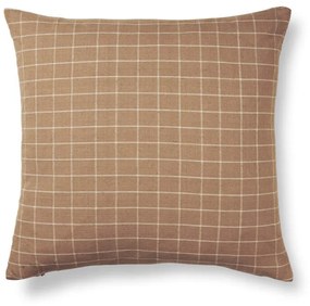 Ferm Living Polštář Brown Cotton Check