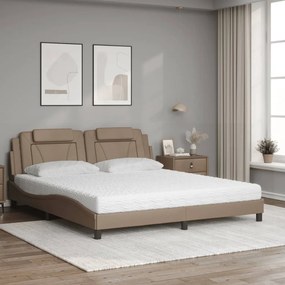 Postel Viana s matrací cappuccino 180 x 200 cm umělá kůže 3208814