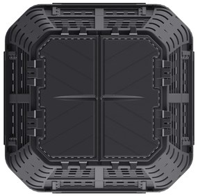 vidaXL Marketos Zahradní kompostér černý 93,3 x 93,3 x 146 cm 1000 l