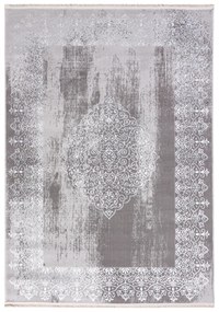 Kusový koberec Seba šedo bílý 140x200cm