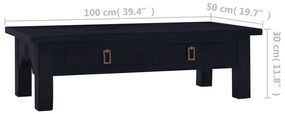 Konferenční stolek Spitte - masivní mahagon - 100x50x30 cm | světle kávový