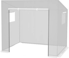 Zahradní fóliovník, 200x77cm, bílý | 1,6m2