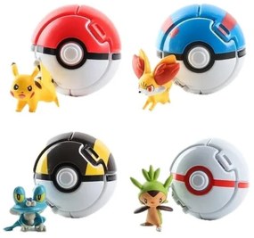 Figurka Pokeball Pokemon 4 ks