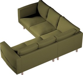 Potah na pohovku IKEA Norsborg rohová 4-místná barva zelená látka pletený vzor
