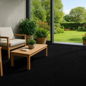 Betap, AKCE: 130x1100 cm Umělá tráva Wembley jedinečná černá, šíře, černá, nopy, chodba / předsíň