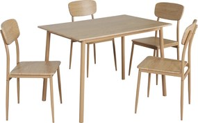 Jídelní set 1+4, dub přírodní, LAMIR
