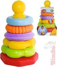 SIMBA Navlékací pyramida / 20 cm / 5 kroužků / od 6 měsíců