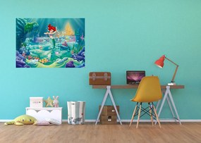 Dětská vliesová fototapeta na zed' Ariel pod Vodou, Disney | 155 x 110 cm | DFTDNM 5207