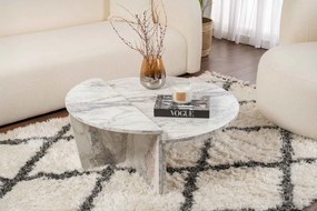 Designový konferenční stolek Baltenis 90 cm vzor mramor frézie