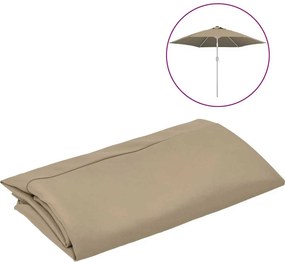 Náhradní potah na zahradní slunečník taupe 300 cm 313797