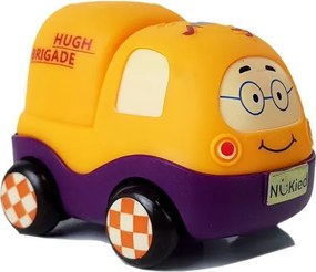 LEAN Toys Sada autíček, policie a sanitka, pro miminka s pohonem, 4 ks