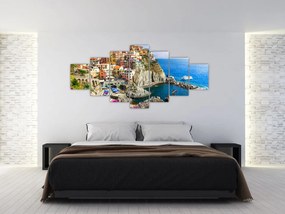 Obraz - Italská vesnička Manarola (210x100 cm)