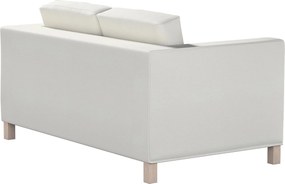 Potah na pohovku IKEA  Karlanda 2-místná, krátký barva šedá látka lesklé, pletený vzor, sametová