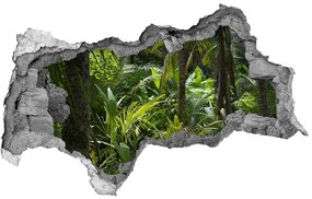 Wallmuralia Samolepící díra nálepka Tropický les 95x73 cm