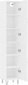 Skříň highboard bílá 34,5 x 34 x 180 cm kompozitní dřevo 3198817