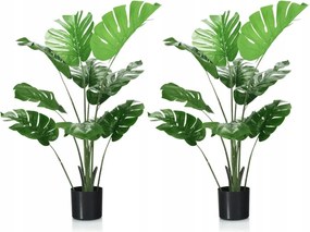 Umělá rostlina monstera děravá Sada 2 ks 121 cm (210)