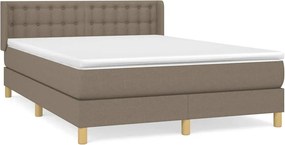 Box spring postel s matrací taupe 140x190 cm textil 3130589