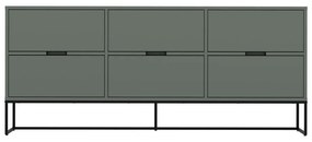 Šedozelená nízká komoda 176x76 cm Lipp - Tenzo