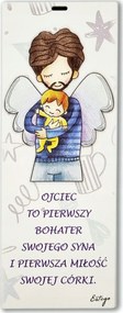 Le Graziose Obrázek malovaný sentence Táta Velikost: 6x15 cm