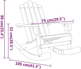 3dílná sada zahradního nábytku Adirondack masivní akácie 3152127