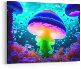 Obraz sci-fi mořská svítící houba