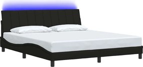 Rám postele bez matrace Hanko černý 180 x 200 cm textil 3310477