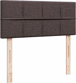 Box spring postel s matrací tmavě hnědá 120x200 cm textil 3287426
