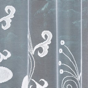 Dekorační oblouková krátká záclona na žabky TEODORA 120 bílá 250x120 cm MyBestHome