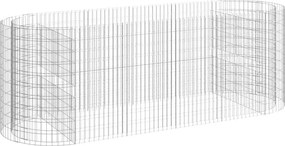 Gabionový vyvýšený záhon pozinkované železo 300 x 100 x 100 cm 152046