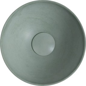 Sapho Sapho, MINOR betonové umyvadlo na desku, průměr 26cm, zelená mat, MR26023