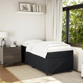 Box spring postel s matrací černá 100x200 cm samet 3285265