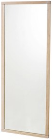 Přírodní lakované dubové nástěnné zrcadlo Rowico Featti L, 150 cm