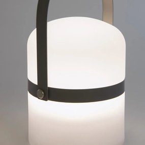 Šedá venkovní lampa Kave Home Janvir, výška 16 cm