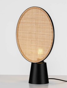 Matně černá/v přírodní barvě kovová stolní lampa (výška 48,5 cm) Tierra – Nova Luce