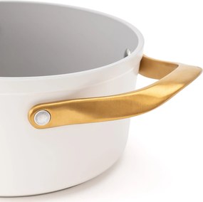 Elmich Nepřilnavý keramický hrnec Zen Ø 18 cm - krémovo zlatá