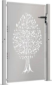 Zahradní branka 100 x 125 cm z cortenové oceli, design stromu 153162