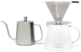 Set na překapávanou kávu z nerezové oceli ve stříbrné barvě 500 ml Slow Coffee – Leopold Vienna