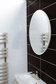 Sapho, FLOAT LED podsvícené zrcadlo, průměr 600mm, bílá, 22559