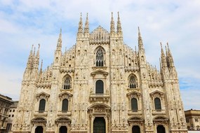 Fototapeta katedrála v Miláně - 150x100 cm