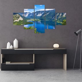 Obraz - Halštatské jezero, Hallstatt, Rakousko (125x70 cm)