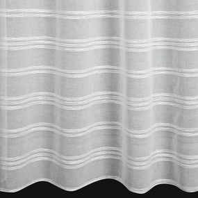 ZÁCLONA NA KROUŽCÍCH DOLY 140X250 CM BÍLÁ