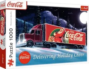 TREFL Puzzle Coca-Cola: Kamion / 1000 dílků / 68,3 x 48 cm / Děti a do