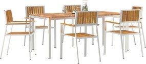 Zahradní jídelní sada 7 ks 180 x 90 x 75 cm 3334794