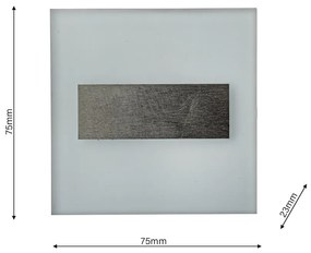 Schodišťové LED svítidlo Lumi, 1x LED 0,6w, 6500k, s