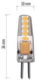 Emos lighting LED žárovka Classic JC 1,9W 12V G4 neutrální bílá